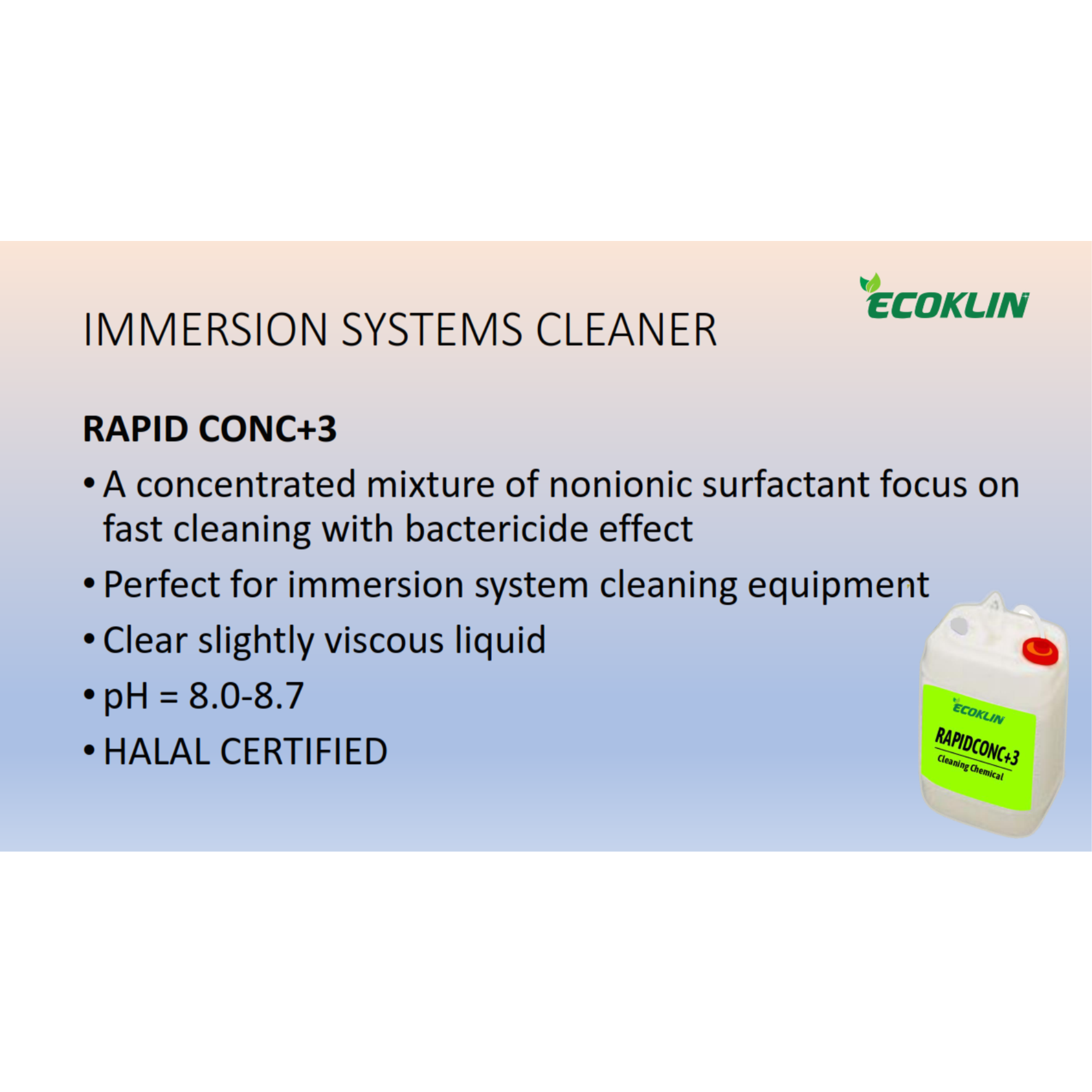 Immersion Systems Cleaner - mabissa.com